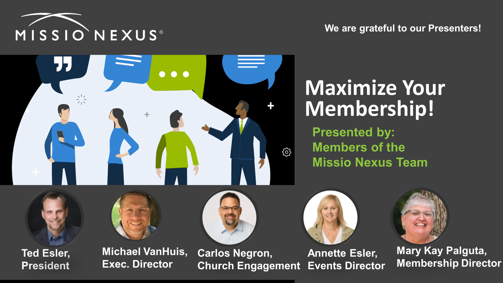 Webinar: Maximize Your Membership! - Missio Nexus