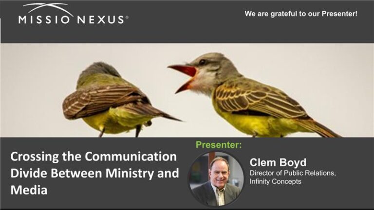 Webinar: Crossing the Communication Divide Between Ministry and Media ...
